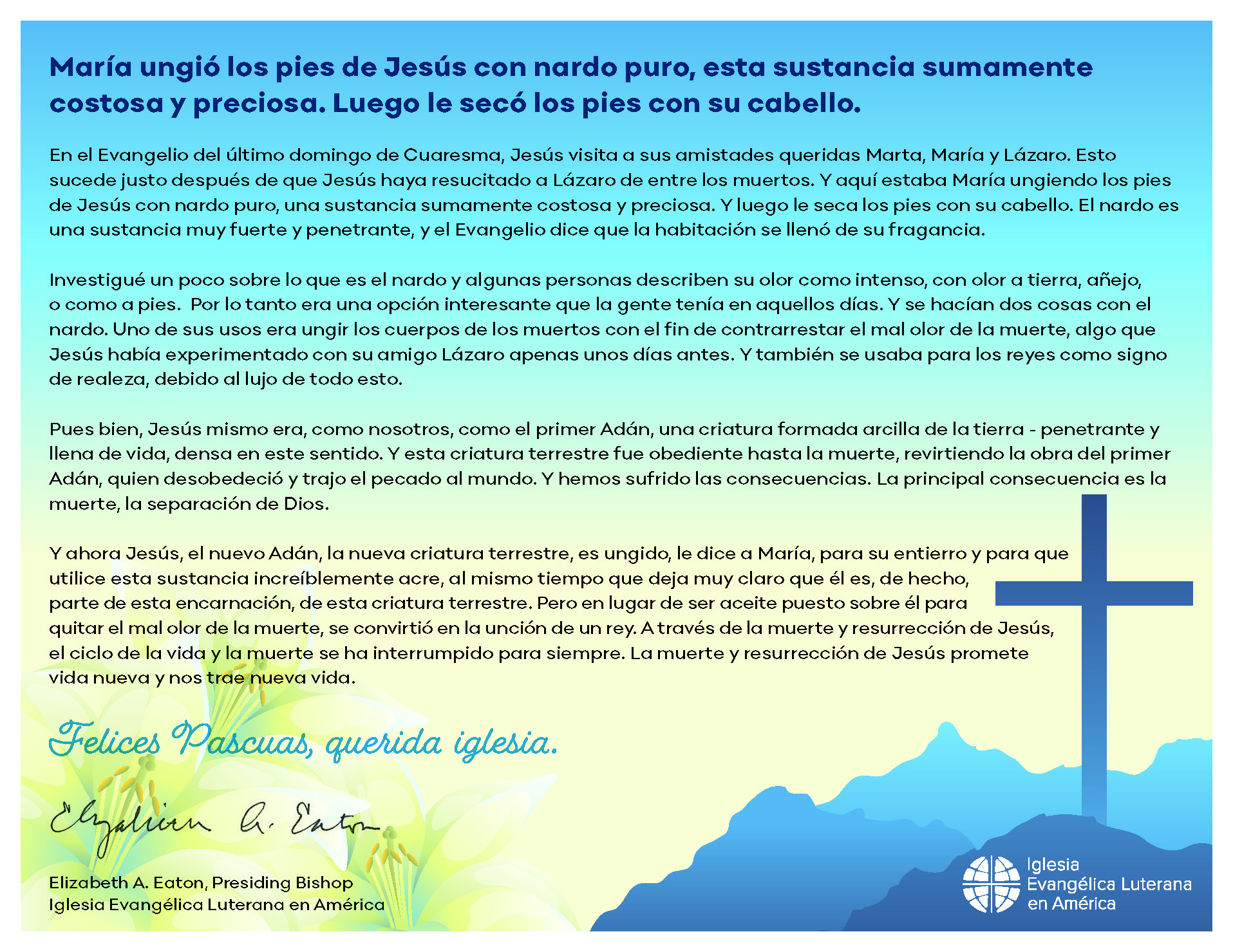 Easter 2025 Message (Spanish) - ELCA Resources
