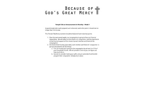 Worship Talk 1 - ELCA Resources