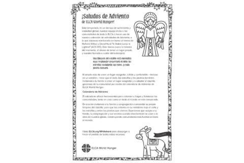 ELCA World Hunger Advent Bulletin Inserts 2025—Spanish - ELCA Resources
