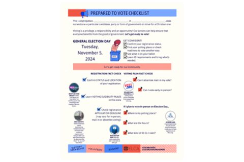 Prepared to Vote Checklist - ELCA Resources